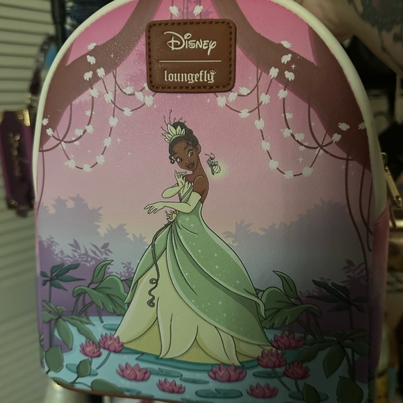 Loungefly | Bags | Loungefly Disney Princess Tiana Pink And Green ...